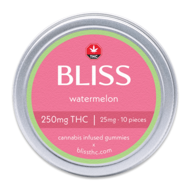 Watermelon 250mg THC | Bliss Edibles | Bulk Cannabis